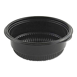 Anchor 4604804 MicroRaves Incredi-Bowl Base, 8 oz, Black, 500/Carton