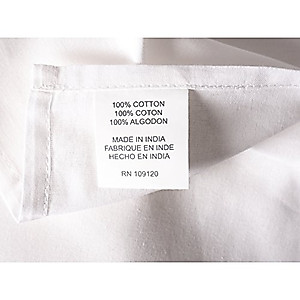 KAF Home Set of 12 White Flat Flour Sack Embroidery/Craft Kitchen Towels, 100-Percent Cotton, Lightweight, Thin, Absorbent, Extra Soft (20 x 30-Inches) (White)