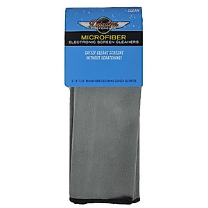 Eurow Microfiber Screen Cleaning Cloths for Electronics and Glasses, Gray, 2 Pack