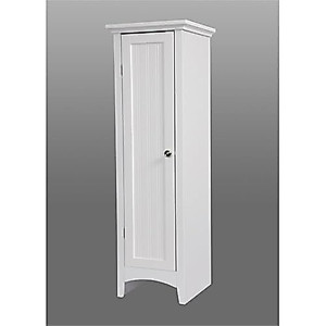American Furniture Classics 25501 OS Home and Office One Door Tall Storage Pantry, Large, White, 1 Pantry