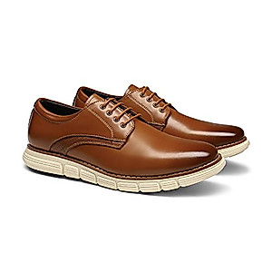 Bruno Marc Men's Dress Sneakers Casual Lace-up Oxford Formal Shoes Brown Size 12 M US GRANDPLAIN