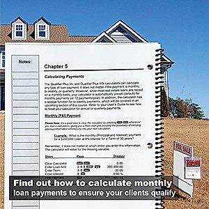 Calculated Industries 2128 Qualifier Plus Training Program Workbook for Qualifier Plus IIIx and IIIfx Real Estate Finance Calculators | 3 Modules: Basic, Comprehensive, Intro to Commercial Investment