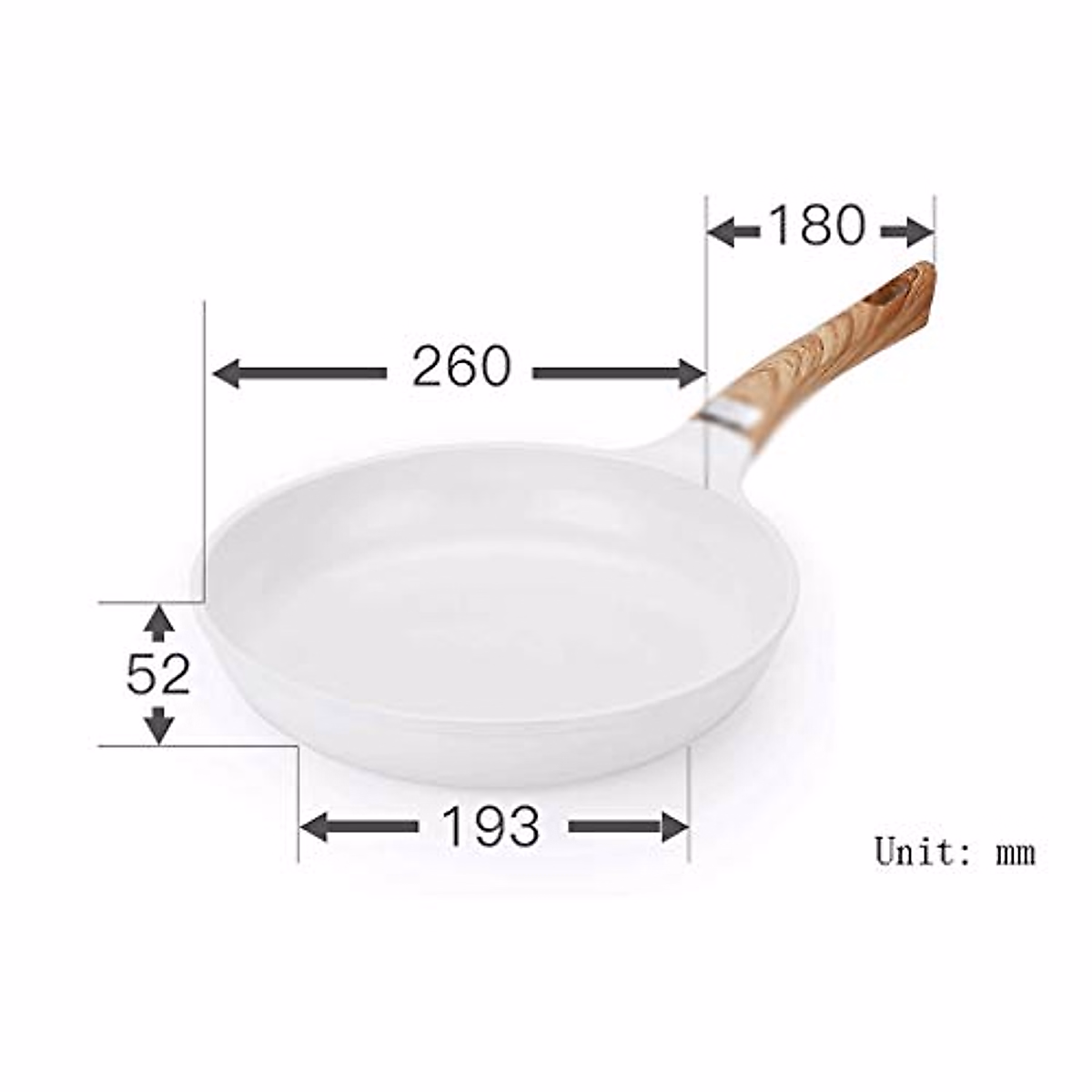 SDGH Saucepan Ceramic Coating and Aluminum Non Stick Frying Pan Grill Pancake Egg Kitchen Cookware Fry Pot