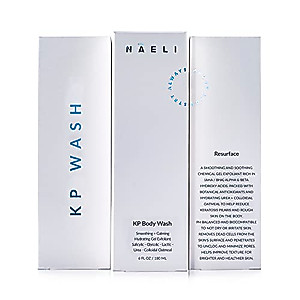 Keratosis Pilaris &amp; Acne Exfoliating Body Wash Cleanser with 14% Glycolic &amp; Salicylic Acid - Natural KP &amp; Strawberry Legs Treatment, Back &amp; Butt Acne - Smooths Rough, Bumpy &amp; Dry Skin - Vegan, 6 oz