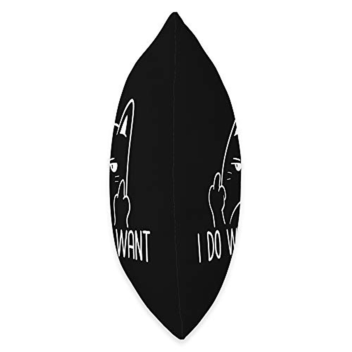 Adult Humour Apparel I Do What I Want Funny Adult Humour Cat Middle Finger Meme Throw Pillow, 18x18, Multicolor