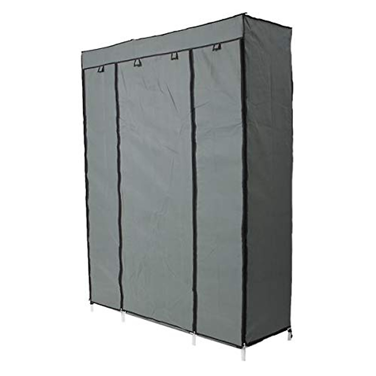 AUTOKOLA Home 5-Layer 12-Compartment Non-Woven Fabric Wardrobe Portable Closet Gray (133x46x170cm) 3-7 Days Delivery