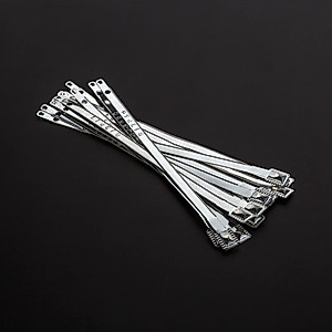 STYLIGHT 500 Metal Truck Seals, Shipping Seals, Metal Trailer Seals, Metal Container Seals, Security Seals Tamper Evident Seal, Steel Seals Numbered Sequentially Seals (500 Pack)