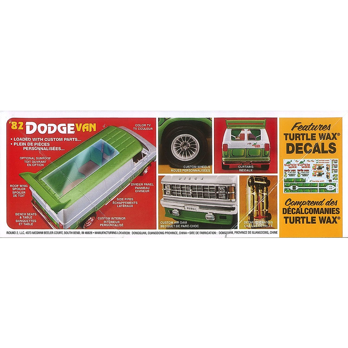 Round 2 1982 Dodge Van Custom (Turtle Wax) (MPC943M)