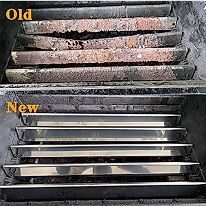 Votenli S753F(5-Pack) 22 1/2" Stainless Steel 7536 7537 16GA Flavorizer Bars for Weber Genesis Silver B and C, Spirit 700 Weber 900 (22 1/2 X 2 1/4")