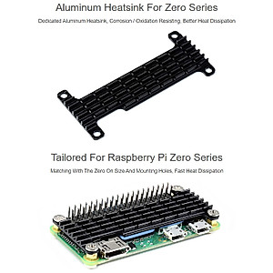 Raspberry Pi Zero Heatsink, Aluminum Heatsink for Raspberry Pi Zero 2 W/Pi Zero 2 WH/Raspberry Pi Zero/Pi Zero W/Pi Zero WH