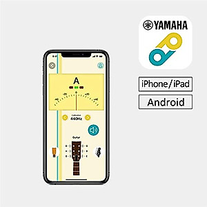 Yamaha F1HC Acoustic Guitar with Hardshell Case, Black