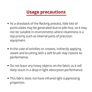 The Black Market Musou Black Fabric KIWAMI, Backcoated - A4 Sized Cut