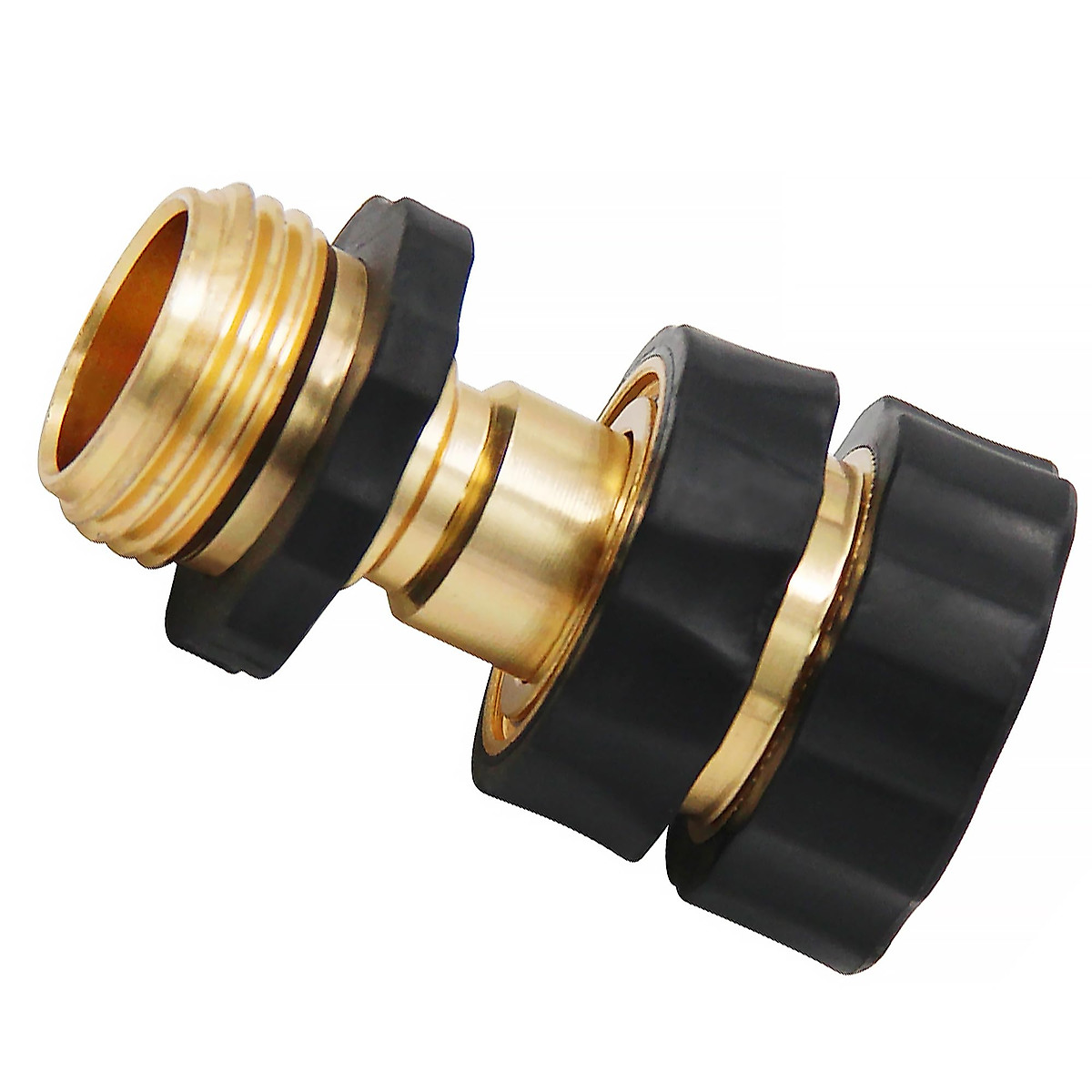 Lifynste 3/4 Inch Garden Hose Quick Connector Fittings, Easy Connector Fitting, Male and Female Set, (6)