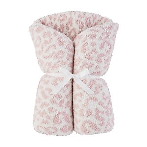 Mud Pie Baby Girls Nursery Chenille Mat, Pink Leopard, 34" Dia