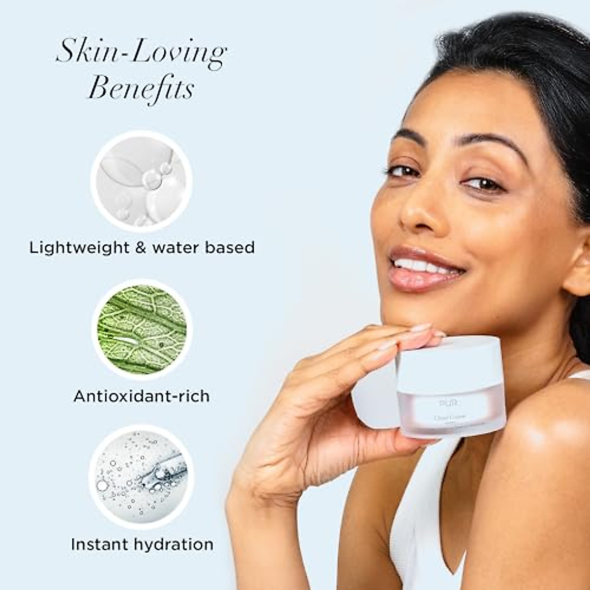 PÜR Beauty Face Moisturizer for Women & Men, 4-in-1 Cloud Cream - Hydrating Facial Moisturizer That Hydrates, Soothes, Smooths, & Primes Skin - Anti-Aging Face Cream for Fine Lines & Wrinkles, 2 Oz