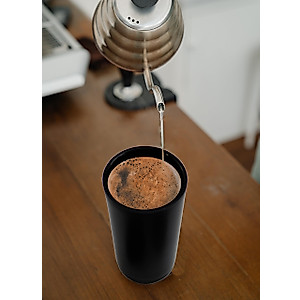 Iconikal Insulated Coffee Tumbler with Built-In French Press - 16 oz Black On-the-Go Coffee Maker - Brewer and Insulated Travel Mug with Closable Sip Lid