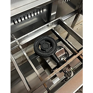 Acero Pro 5 Container Outdoor Steam Table Food Warmer Cart (Propane) - 3 Condiment Containers - Total 8 Standard 1/3 Pans (12" x 6" x 4") - Stainless Steel - Portable for Home, Commercial, & Catering