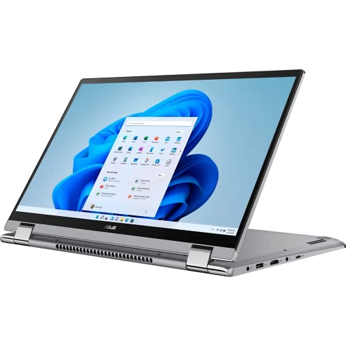 ASUS 2023 Newest Zenbook 2-in-1 Laptop, 15.6 Inch FHD Touchscreen Display, AMD Ryzen 7-5700U Processor, 8GB RAM, 1TB SSD, NVIDIA GeForce MX450 Graphics, Wi-Fi, Windows 11 Home, Bundle with JAWFOAL