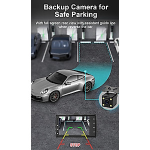 Penemay Dual Dash Cam Front and Rear Camera 1080p Front Camera, Dash Camera for Cars Waterproof Rear Camera, Car Camera Included 32GB Card, Dashboard Camera with Super Night Vision, Parking Monitor