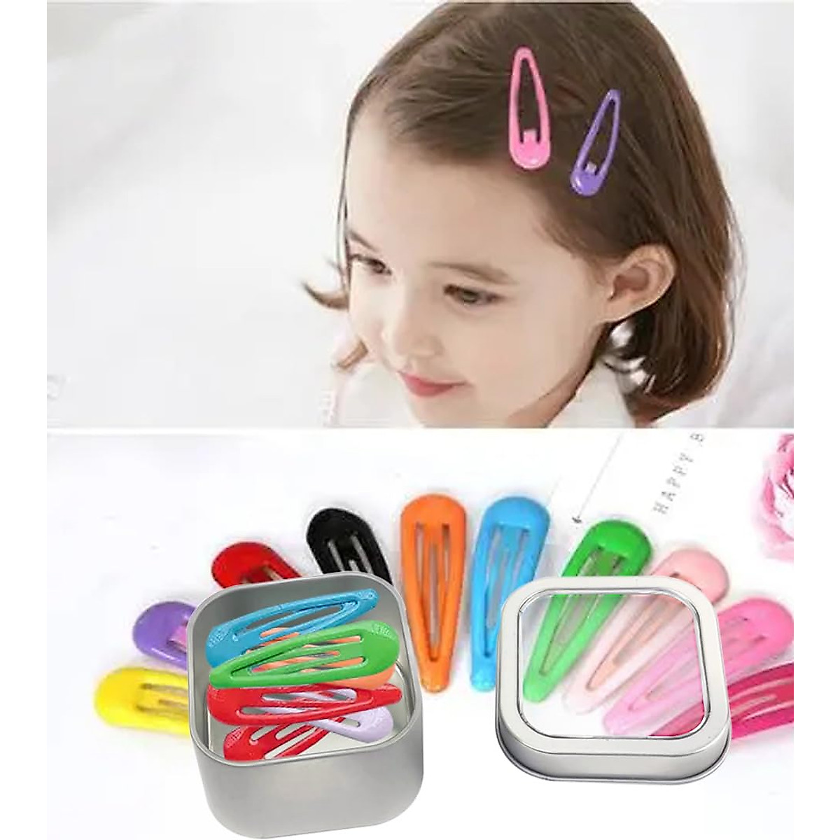 Shirin Packaging Metal Tin Containers for Mint Storage Metal Tins With Lids Tin Boxes Small Metal Box Lid 15/1, storage container square 2.6" x 2.6" x 1.6" Bead Organiser, Treasure Box Silver