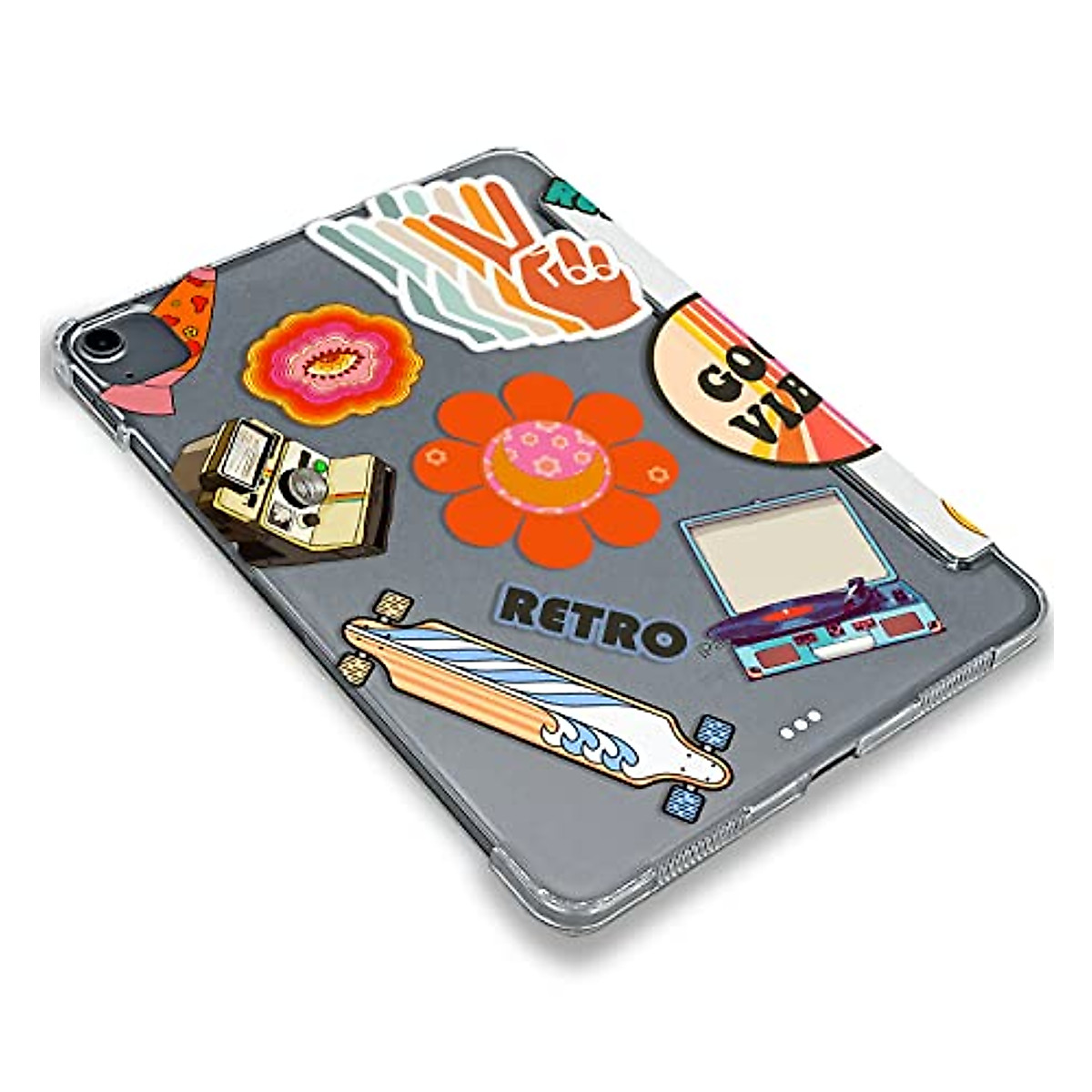 Cute Painted Vintage Retro Art case Compatible with iPad Mini Air Pro 7.9 8.3 9.7 10.2 10.9 11 12.9 inch Pattern Cover New 2022 2021 Trifold Stand 3 4 5 6 7 8 9 Generation 587 (11" Pro 1/2/3 gen)