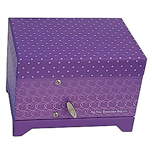 My Tiny Treasures Box Company Ballerina Music Box (Heart Ballerina Music Box - Purple)