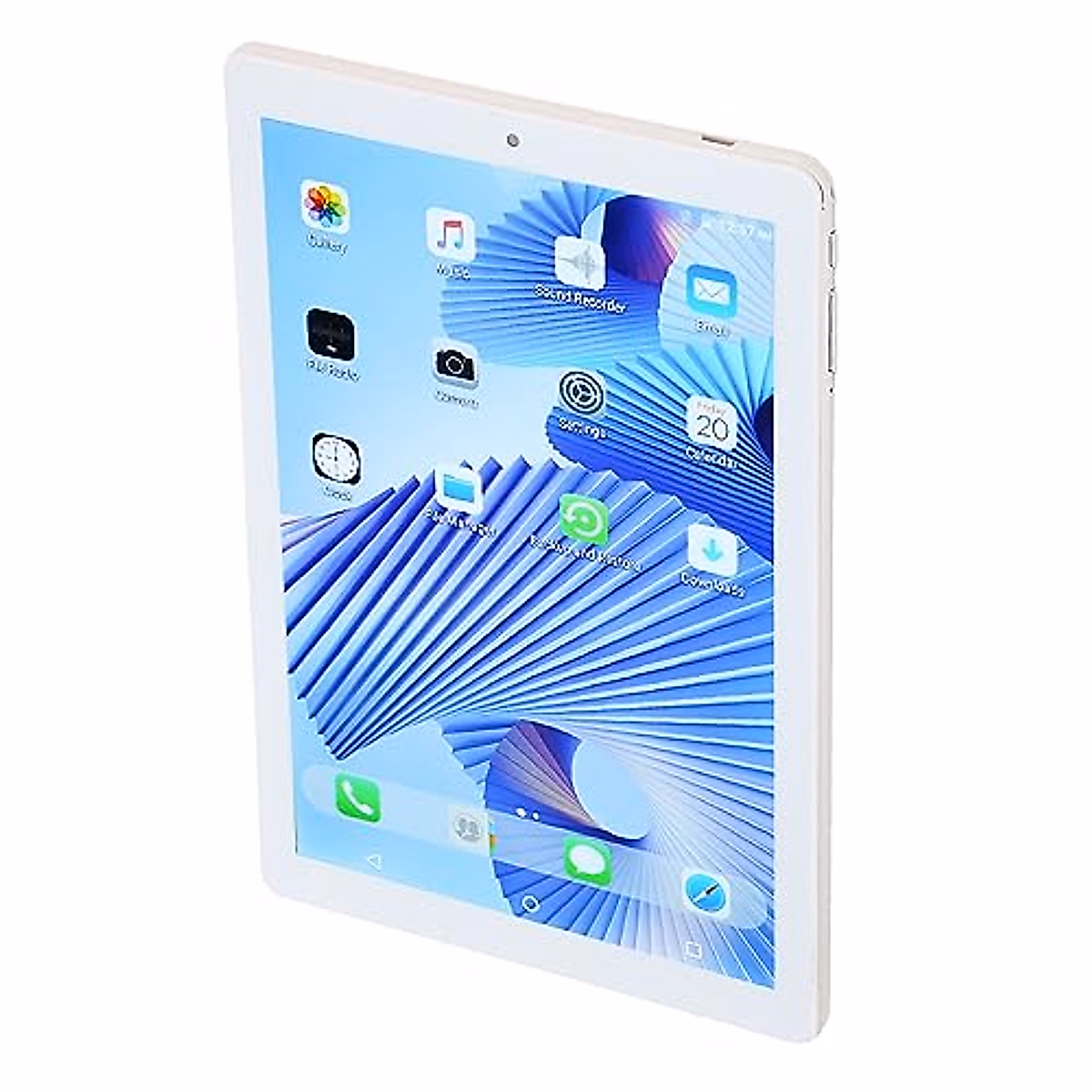 Airshi 10.1 Inch Tablet, Silver Dual Standby Dual Card Tablet PC 1920x1200 5G WiFi 100-240V 10 for Writing (US Plug)