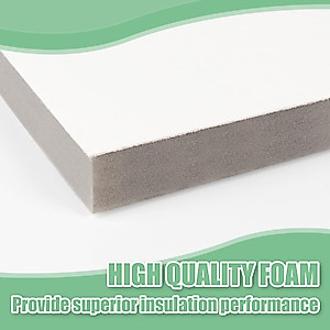 Memrita Window AC Side Panels for Indoor Air Conditioner Unit,Window Air Conditioner Surround Insulation Foam Panel Kit with Foam Seal Strip,Window AC Foam Panels for Summer and Winter