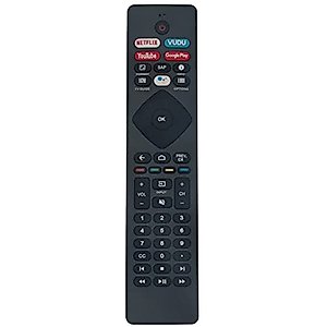 New NH800UP sub RF402A-V14 BT800 Replacement Voice Remote for Philips 4K UHD HDR LED Android Smart TV 75PFL5704/F7 50PFL5704/F7 55PFL5604/F7 65PFL5504/F7 55PFL5704/F7
