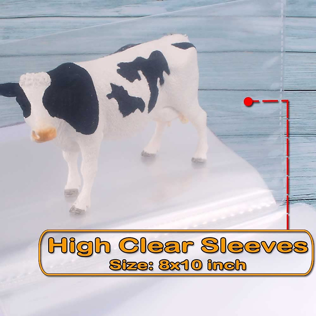 GPIRAL 8x10 Blue Linen Photo Album with 64 Photos, Acid-Free and PVC-Free