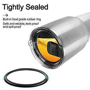 4 Pack 20 oz Magnetic Tumbler Lid, 20 oz Replacement Lid for Yeti Lids Compatible with YETI Rambler or Old Style Rtic Coffee Tumbler, Magnetic Spill Proof Tumbler (20oz, Count, 4)