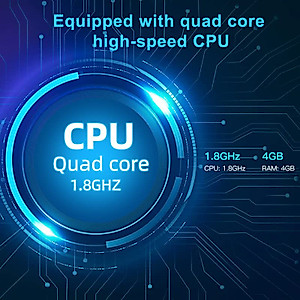 10 inch Android 11.0 Tablet, 4GB RAM+64GB ROM+512GB Expandable Computer Tablets PC, IPS Screen, 2+8MP Dual Camera, WiFi, BT, Google Certified Tablet