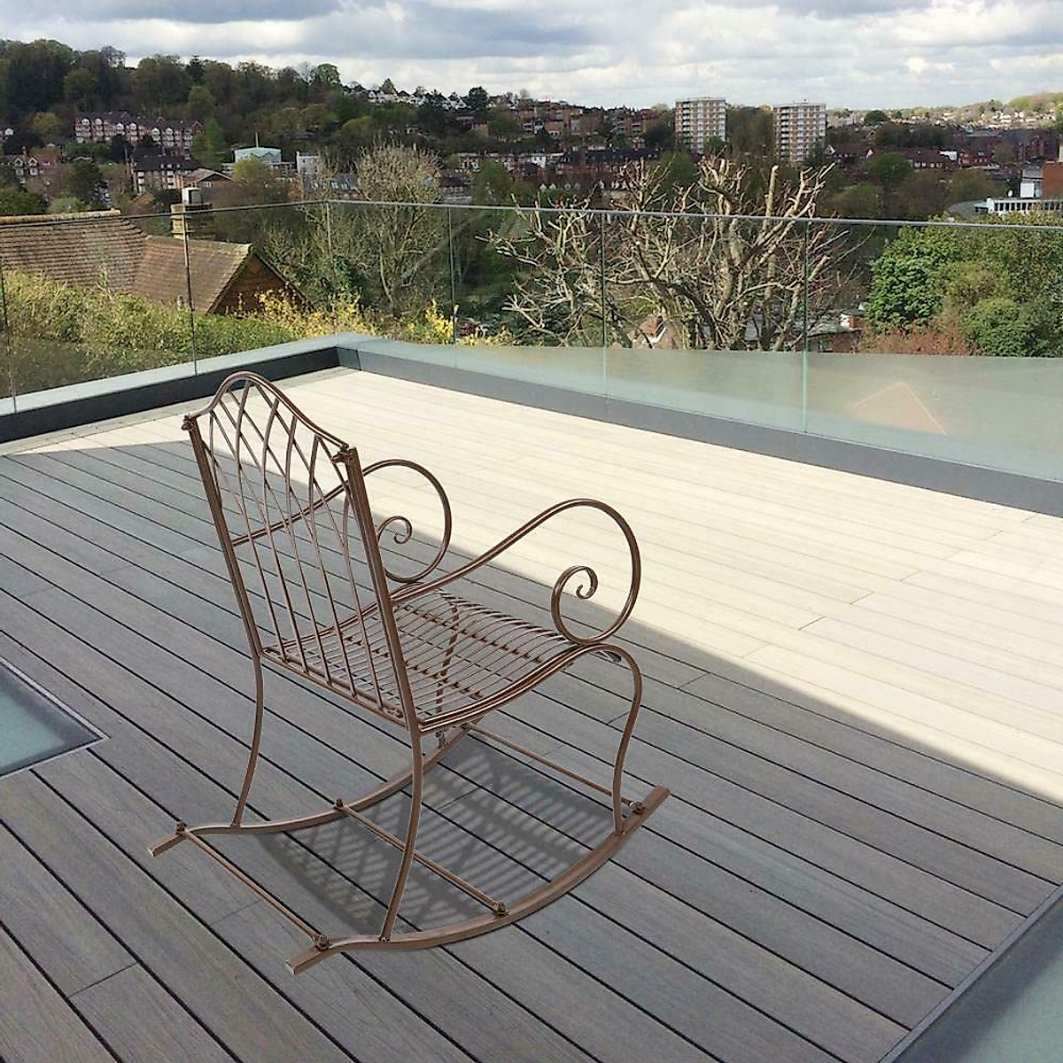 JHUS Rocking Chair Porch Rocker Garden Seat for Indoor Outdoor Front Porch Bedroom Quir Chair Rocking Chair Rocker Chair Rocker Camp Chair Rocker Recliner Rocking Camp Chair Rocking Chairs