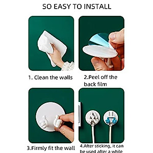 12pcs Thumbs Up Wall Hook, Sticky Hooks for Hanging, Adhesive Wall Hooks, Shower Hooks for Inside Shower, Self Adhesive Hooks for Hanging in Living Spaces, Kitchen, Bathroom (Color Mixing)