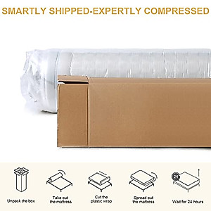 MUUEGM Twin Mattress 8 Inch,Cooling Gel Green Tea AeroFusion Memory Foam Mattress,Twin Size Mattress in a Box,Medium Firm Mattress,Pressure Relieving,CertiPUR-US Certified