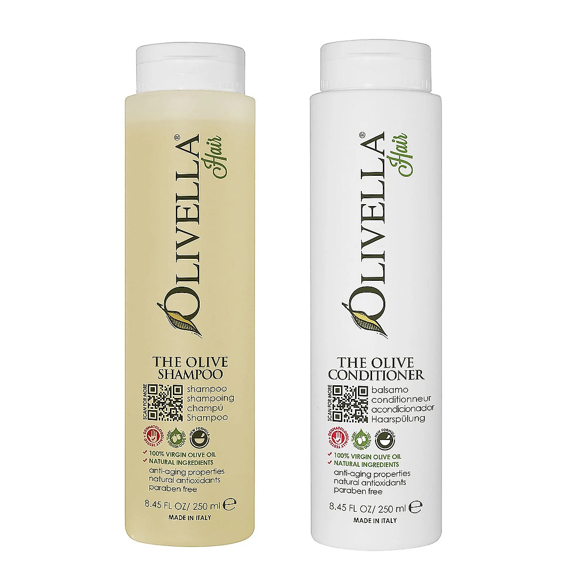 Olivella Olive Shampoo and Conditioner Set (8.45 Fluid Ounces)