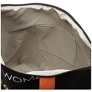 African American Expressions - Maya Angelou Phenomenal Woman Canvas Tote Bag (20" x 15") CHB02, Black