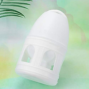 TEHAUX Pigeon Water Feeder, Bird Water Drinker 3L Bird Water Dispenser Automatic Feeder Hanging Water Bottles for Pigeon (White)