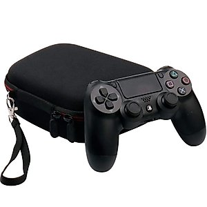 Game Controller Carry Case Travel Bag For PS4, Portable Storage Handbag Gamepad Holder Box with Soft Layer & Accessories Mesh Pocket