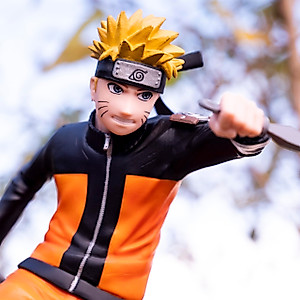 ABYSTYLE Studio Naruto Uzumaki SFC Figure010 Collection 6.5" Tall. Collectible Figure Holding 2 Kunais Anime Manga Statue Great for Gift and Fan Collectors