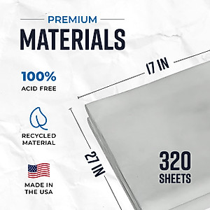 Packing Paper Sheets for Moving - 10lb - 320 Sheets of Newsprint Paper - Must Have in Your Moving Supplies - 27" x 17" - Made in USA