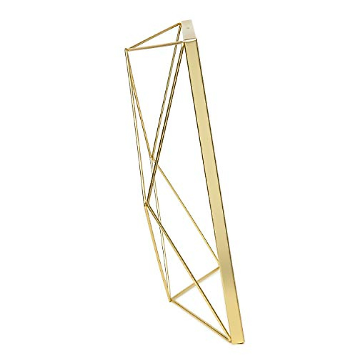 Umbra Prisma Picture Frame, 8x10 Photo Display for Desk or Wall, Brass