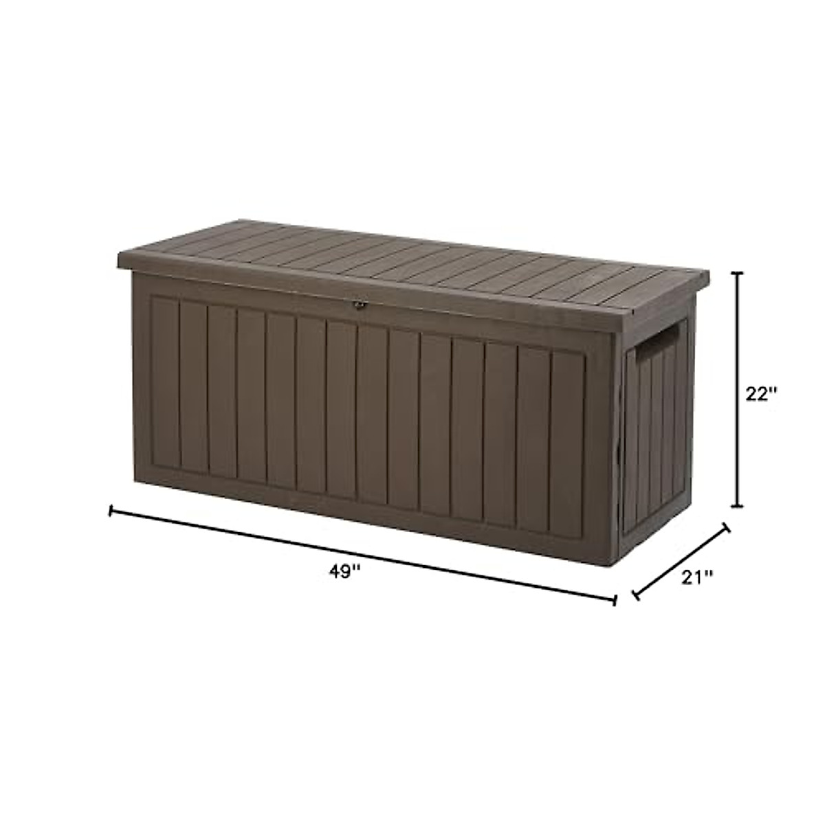 National Outdoor Living SV42-1903026A Bergen Collection All Weather Storage Deck Box, Brown