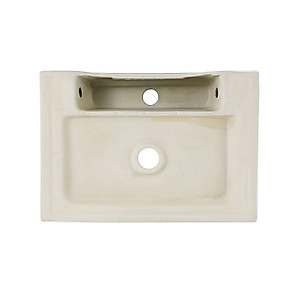 Claire 20 Rectangle Ceramic Vessel Sink, Matte Black