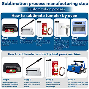 8 Pack 20 oz Sublimation Tumblers Dual Opening Blank Bottles Triple-Insulated Stainless Steel Water Bottle with Straw Lid Blank Tumbler Bulk with Shrink Wrap, Rubber Base, Heat Tape for Heat Transfer
