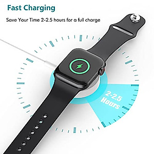 for Apple Watch Charger 2Pack 6.6ft/2m,Fast iWatch Charger Wireless Magnetic Charging Cbale Compatible with Apple Watch Charger Series 8/7/6/5/4/3/2/1/SE