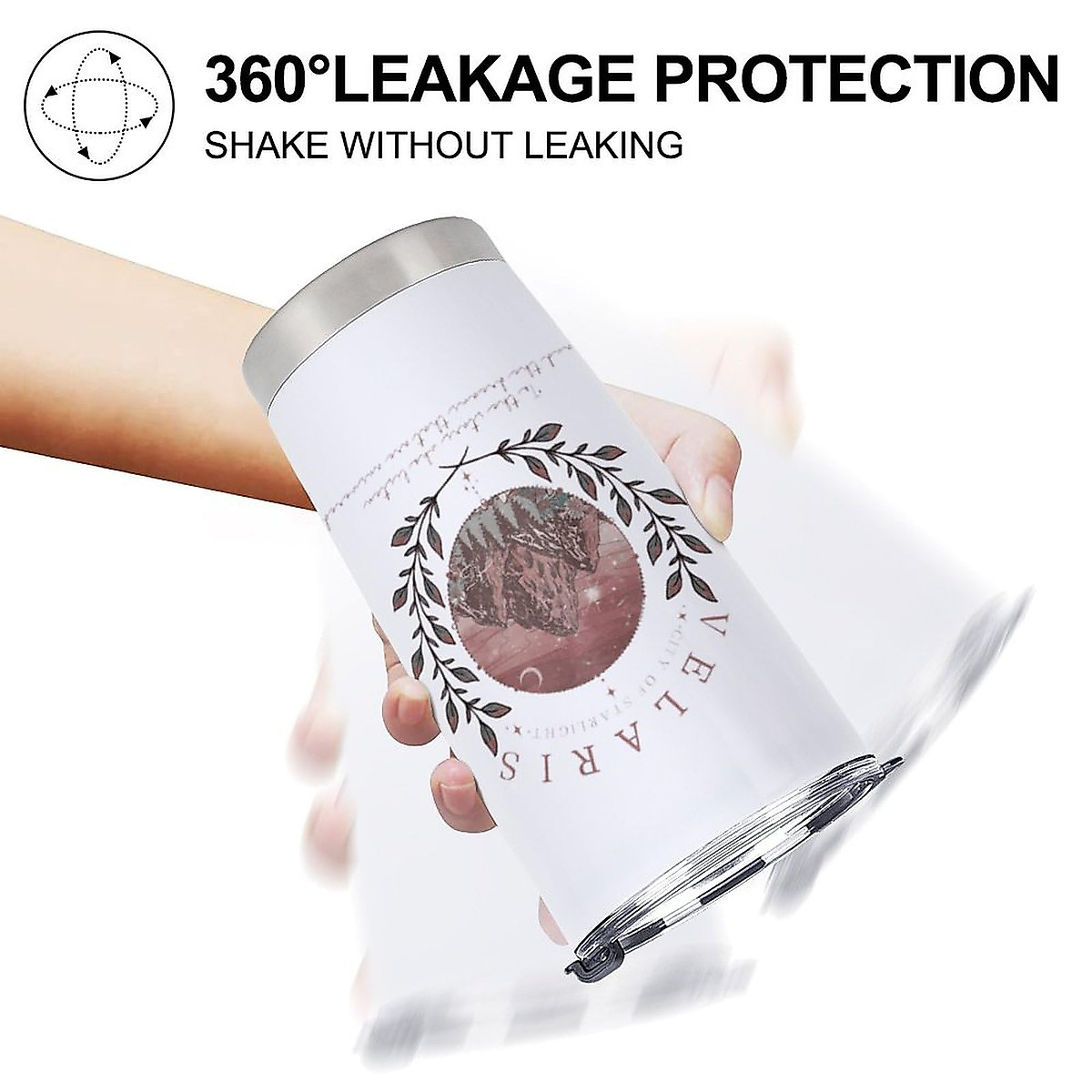 Velaris City Of Starlight Tumbler Acotar The Night Court Bookish 20 Oz Stainless Steel Insulated Tumblers with Lid And Straw Bookish Acotar Travel Coffee Mug Gifts