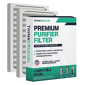 Crucial Air Purifier Filter – Compatible with HUNTER® Brand Filter Part # 30963 – Models 30710, 30711, 30730, 30709, 30710, 30711, 30714 (1 Pack)