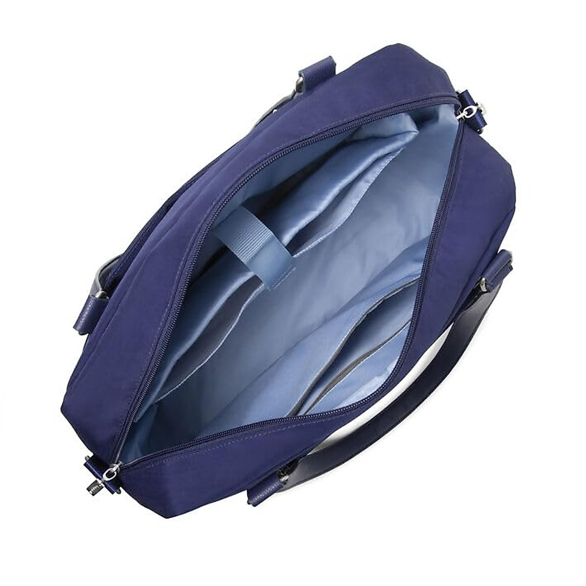 Baggallini Overnight Expandable Laptop Tote - Lightweight Travel Bag for Women, Navy