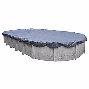 Pool Mate 461521-PM Classic Winter Oval Above-Ground Pool Cover, 15 x 21-ft, Azure Blue